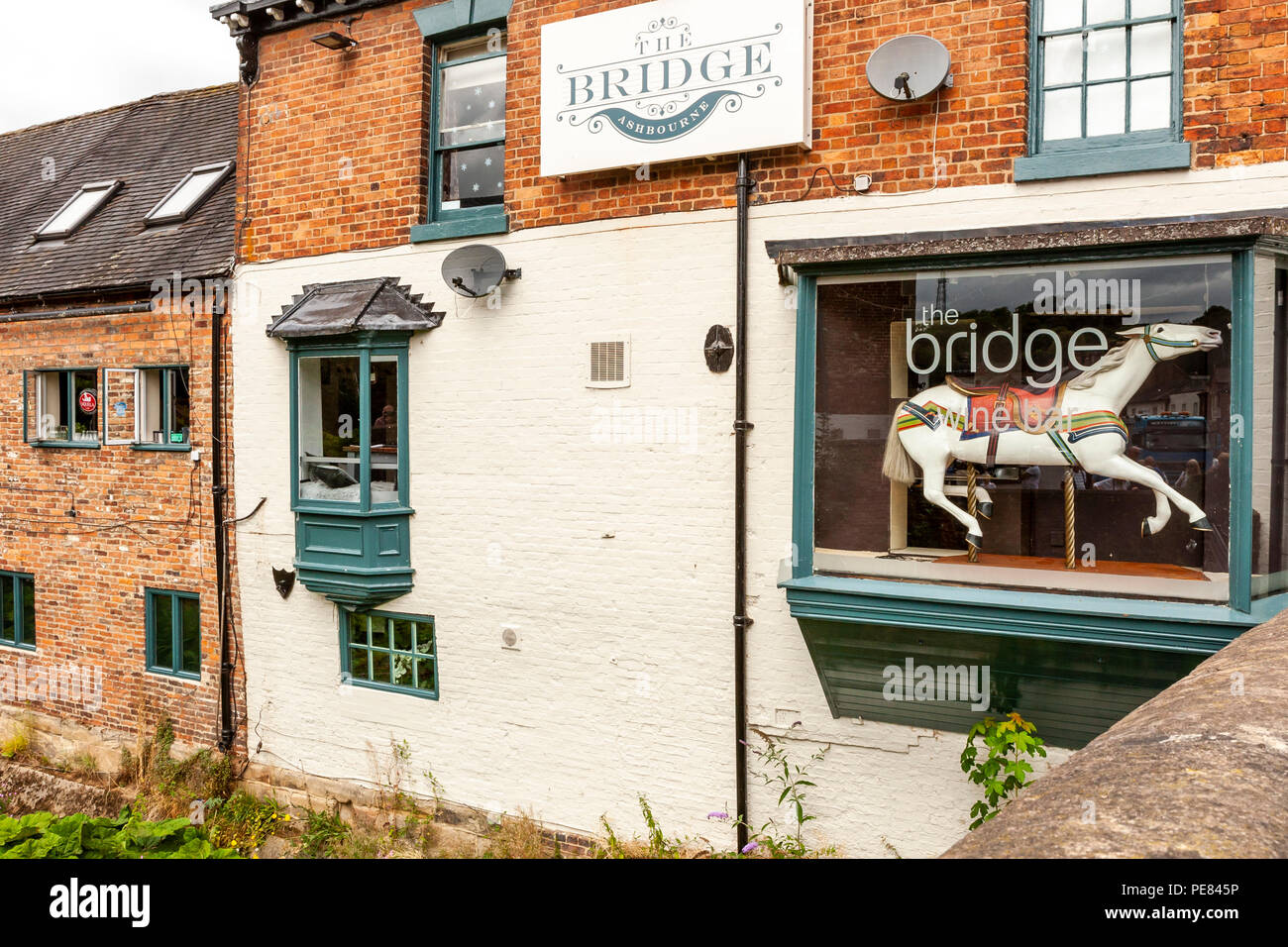The Bridge antiques and homeware, Ashbourne, Derbyshire. UK Stock Photo ...