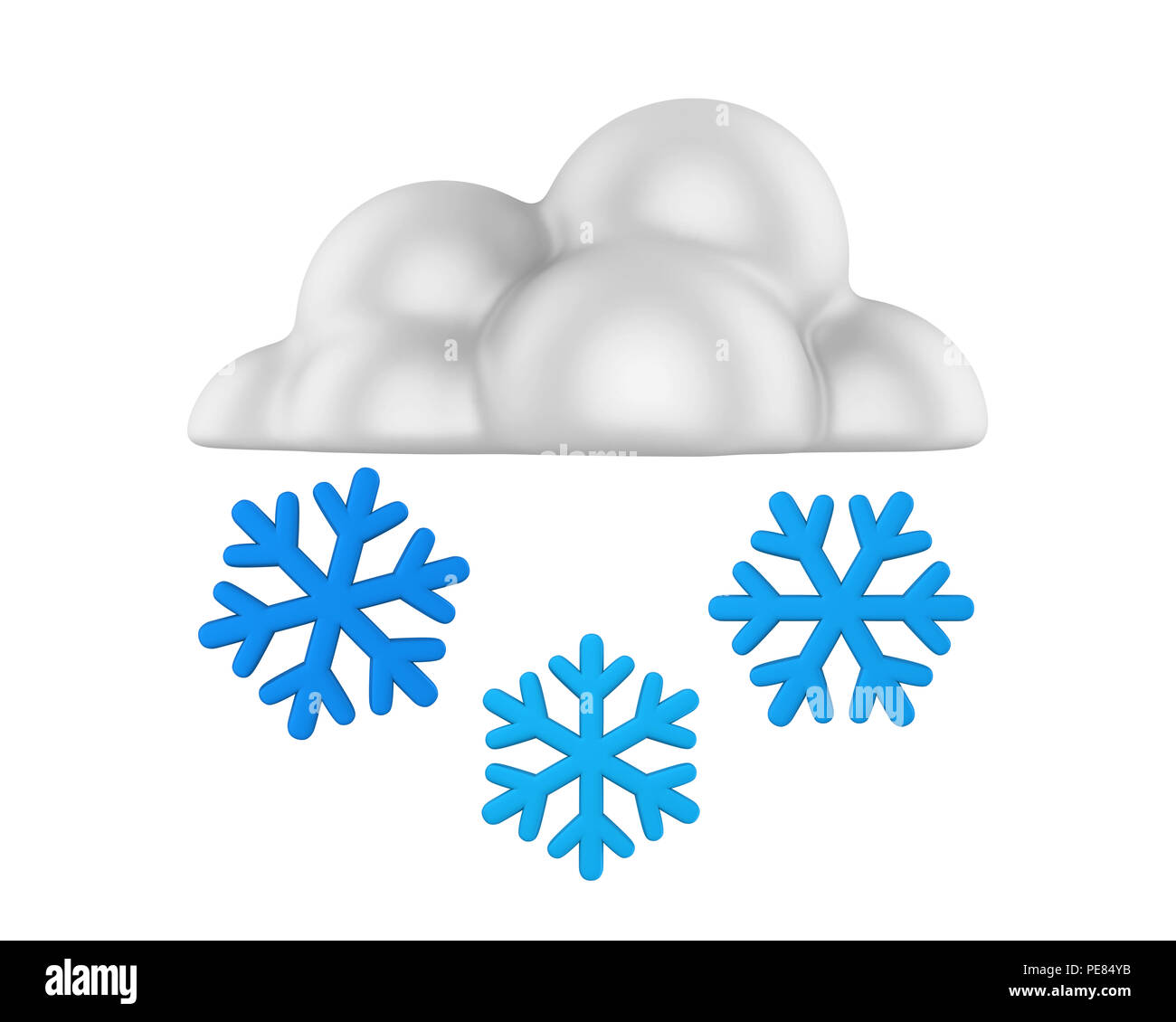 Snow symbol weather forecast hi-res stock photography and images - Alamy