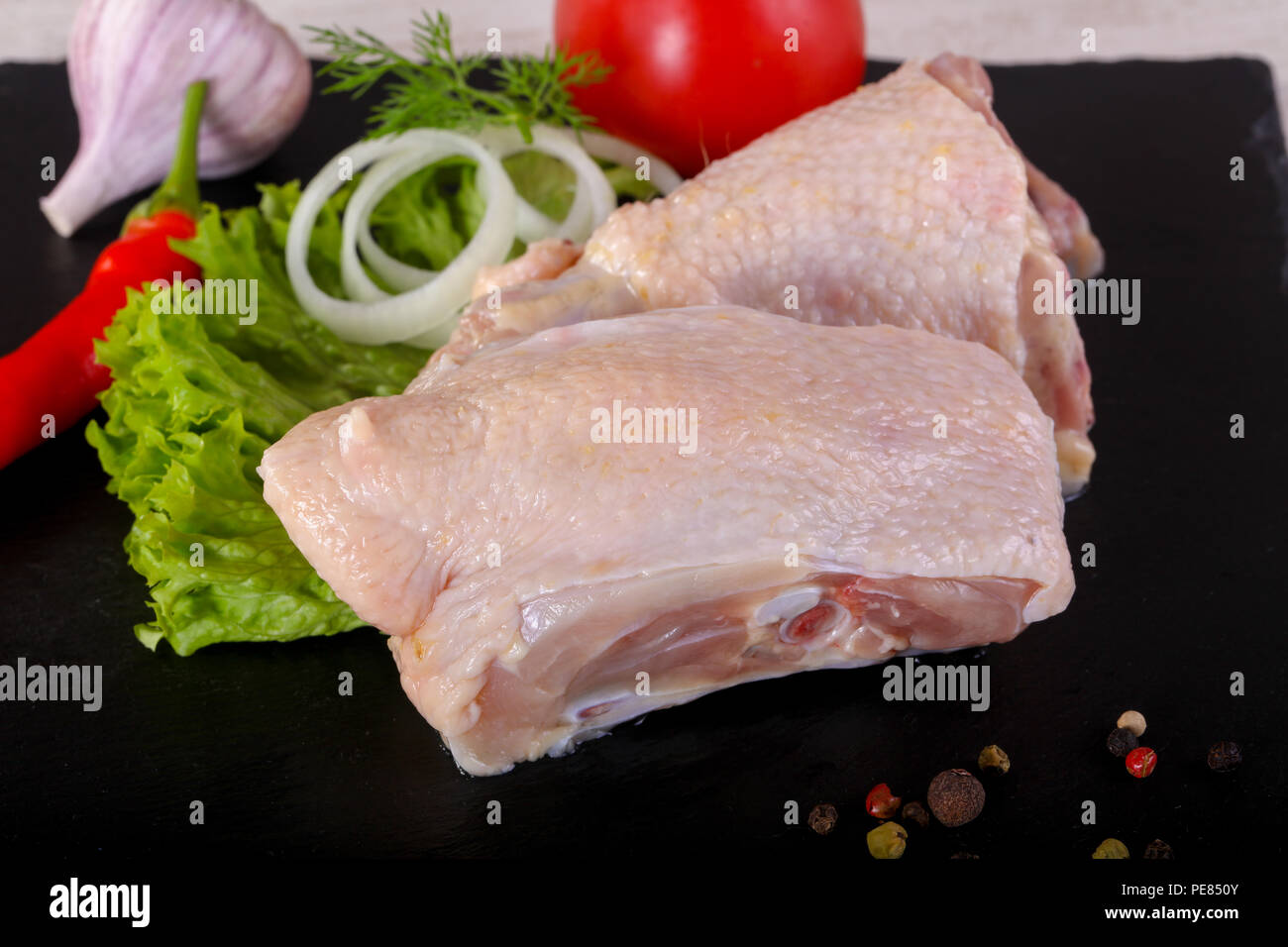 Raw chicken parts for soup cooking Stock Photo - Alamy