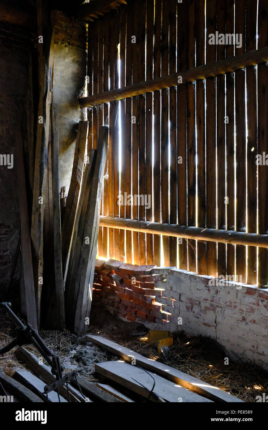 Inside of old barn hi-res stock photography and images - Alamy