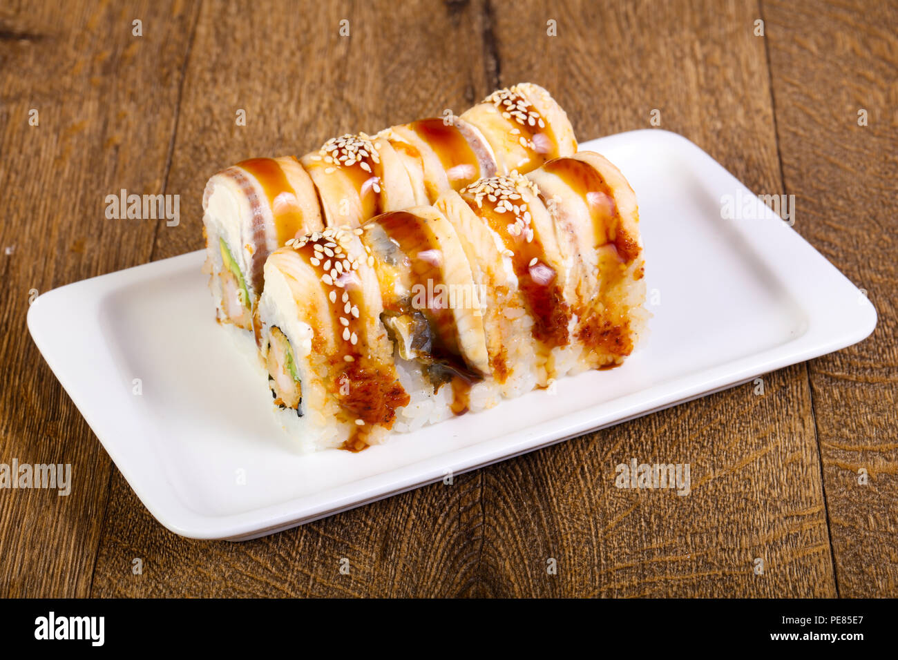 Tradittional Japan Eel roll Stock Photo - Alamy