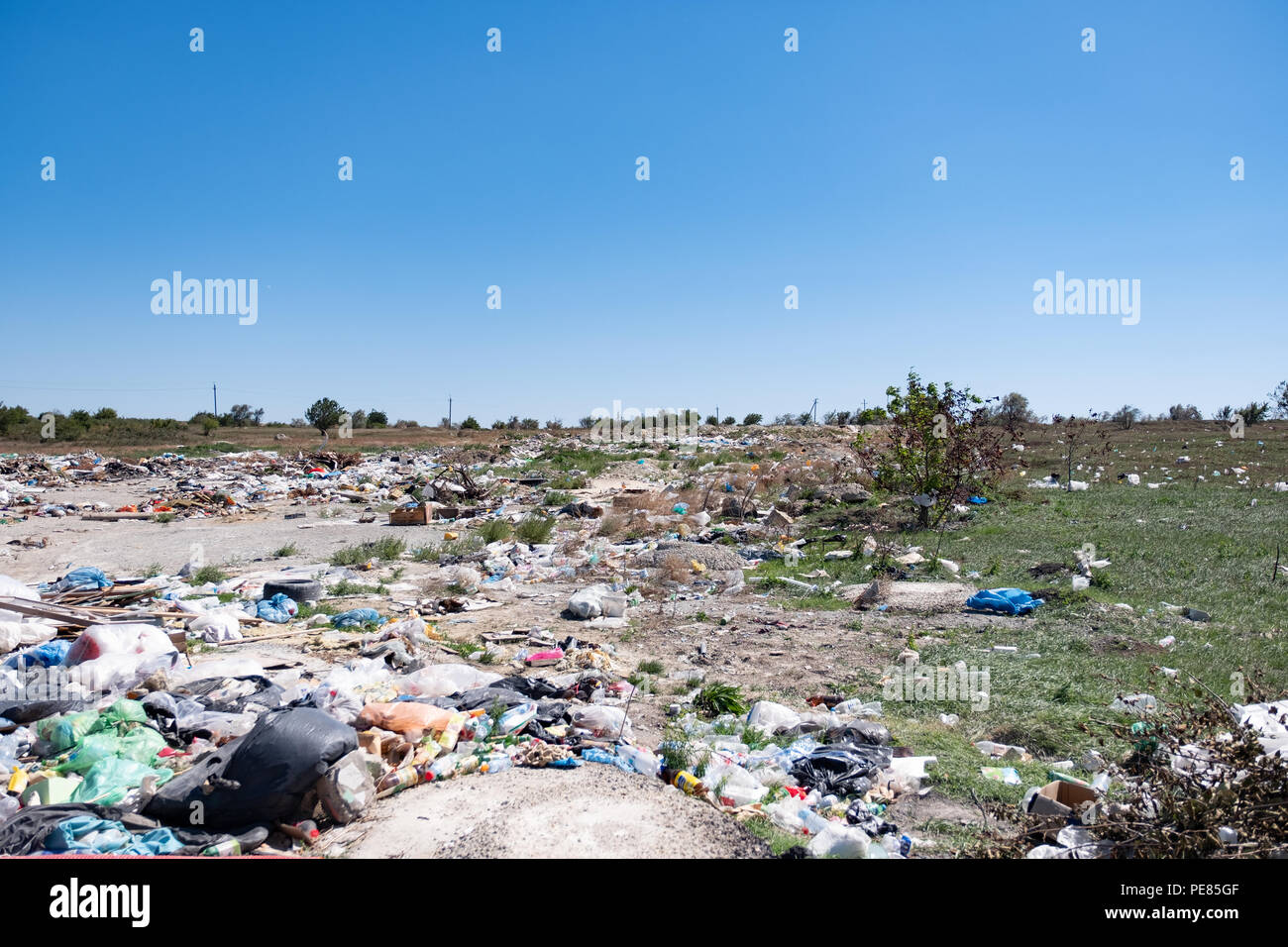 Unauthorized garbage dump Stock Photo - Alamy
