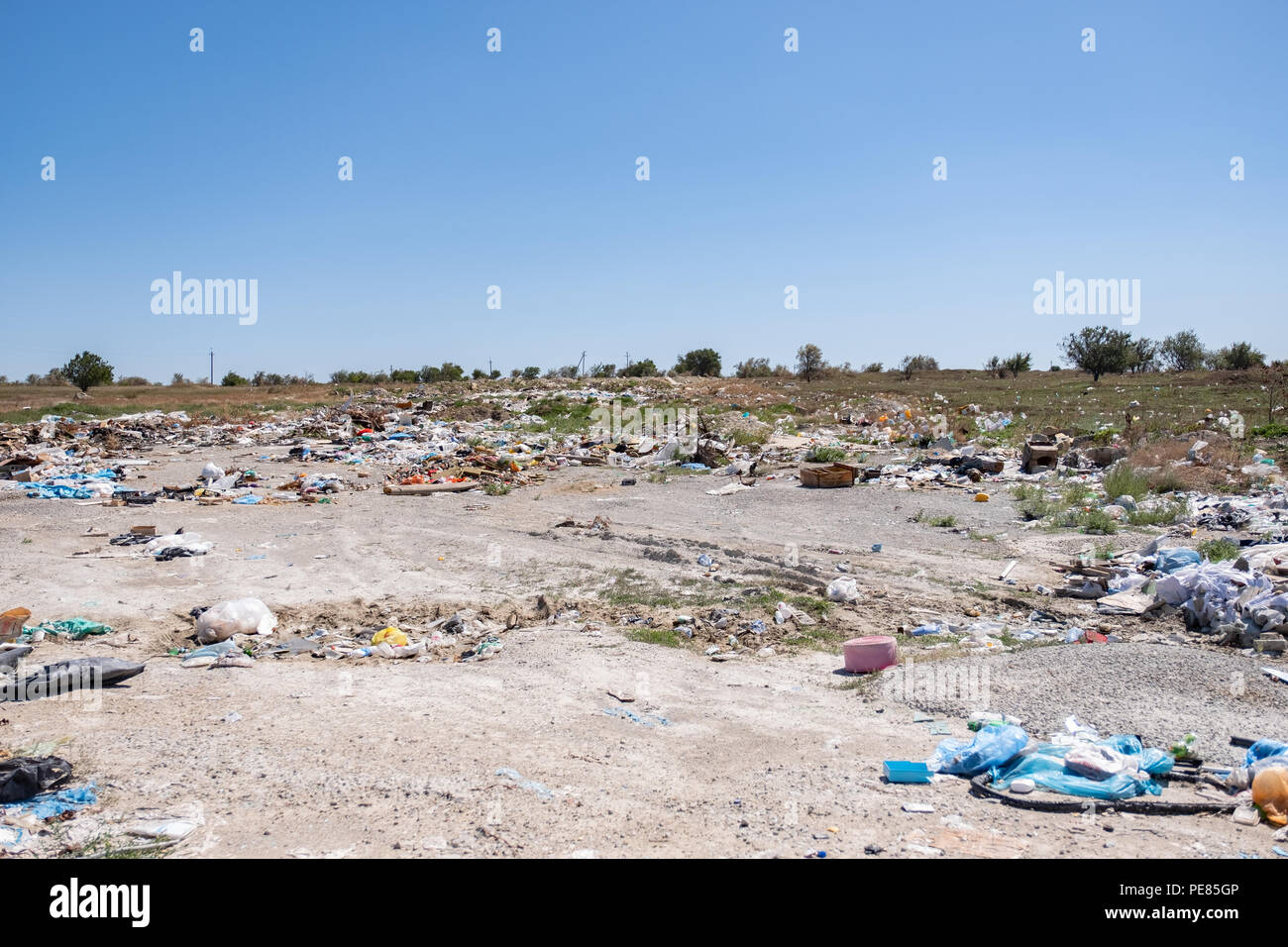 Unauthorized garbage dump Stock Photo - Alamy