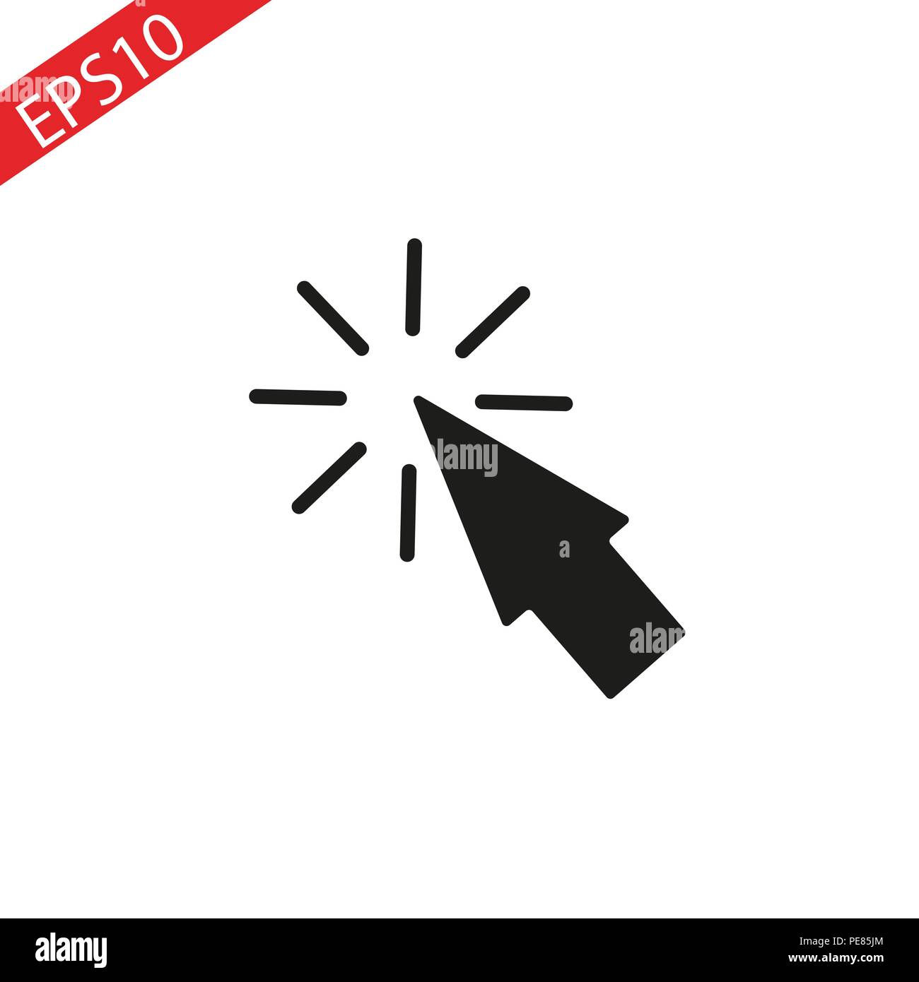 mouse arrow icon, computer mouse arrow vector icon, mouse arrow in ...