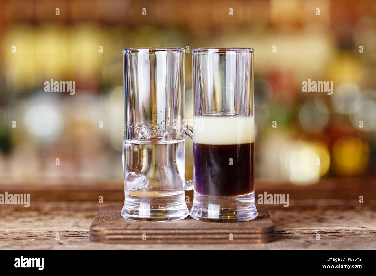 Biker Cocktail Double Rada - is drunk from two glasses at the same time ...