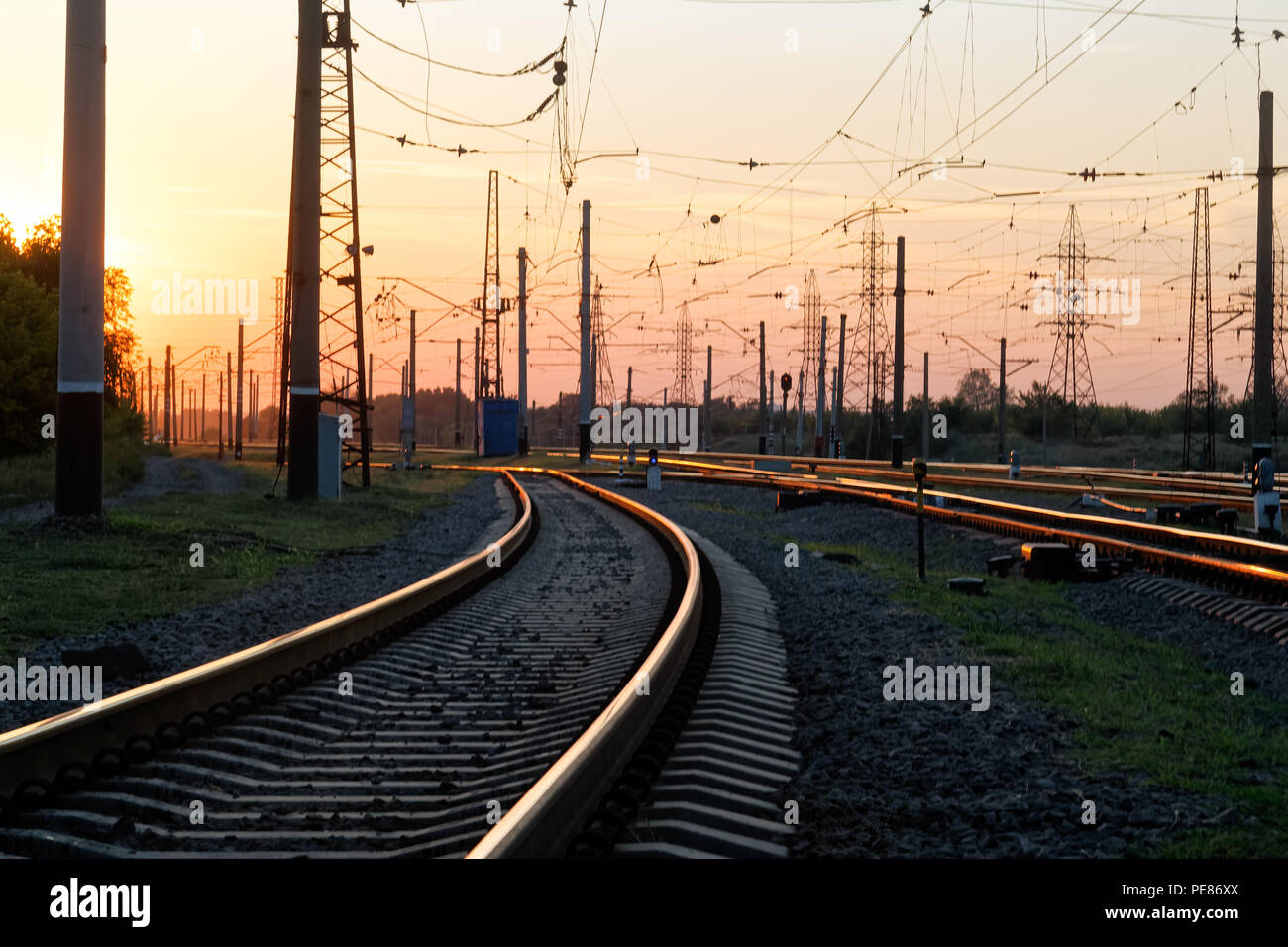 Railway pointwork hi-res stock photography and images - Alamy