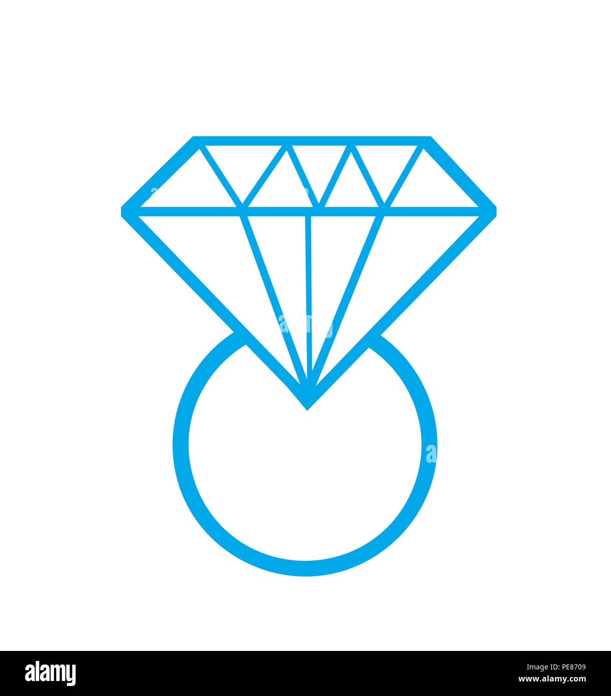 diamond ring vector illustration Stock Vector Image & Art - Alamy