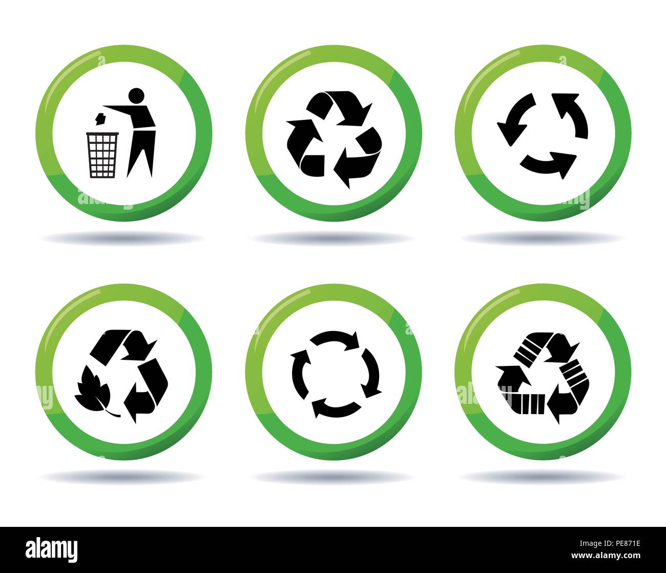 Vector recycle signs Stock Vector Image & Art - Alamy