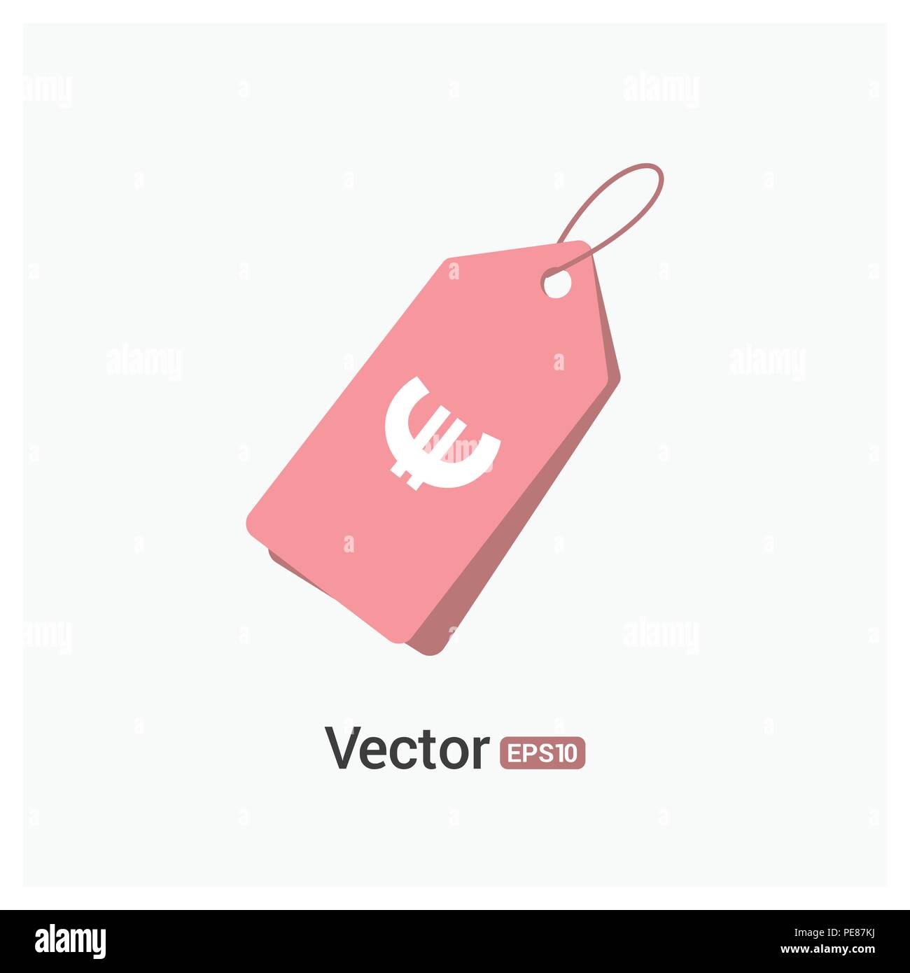 Tag design with typography and white background vector Stock Vector ...