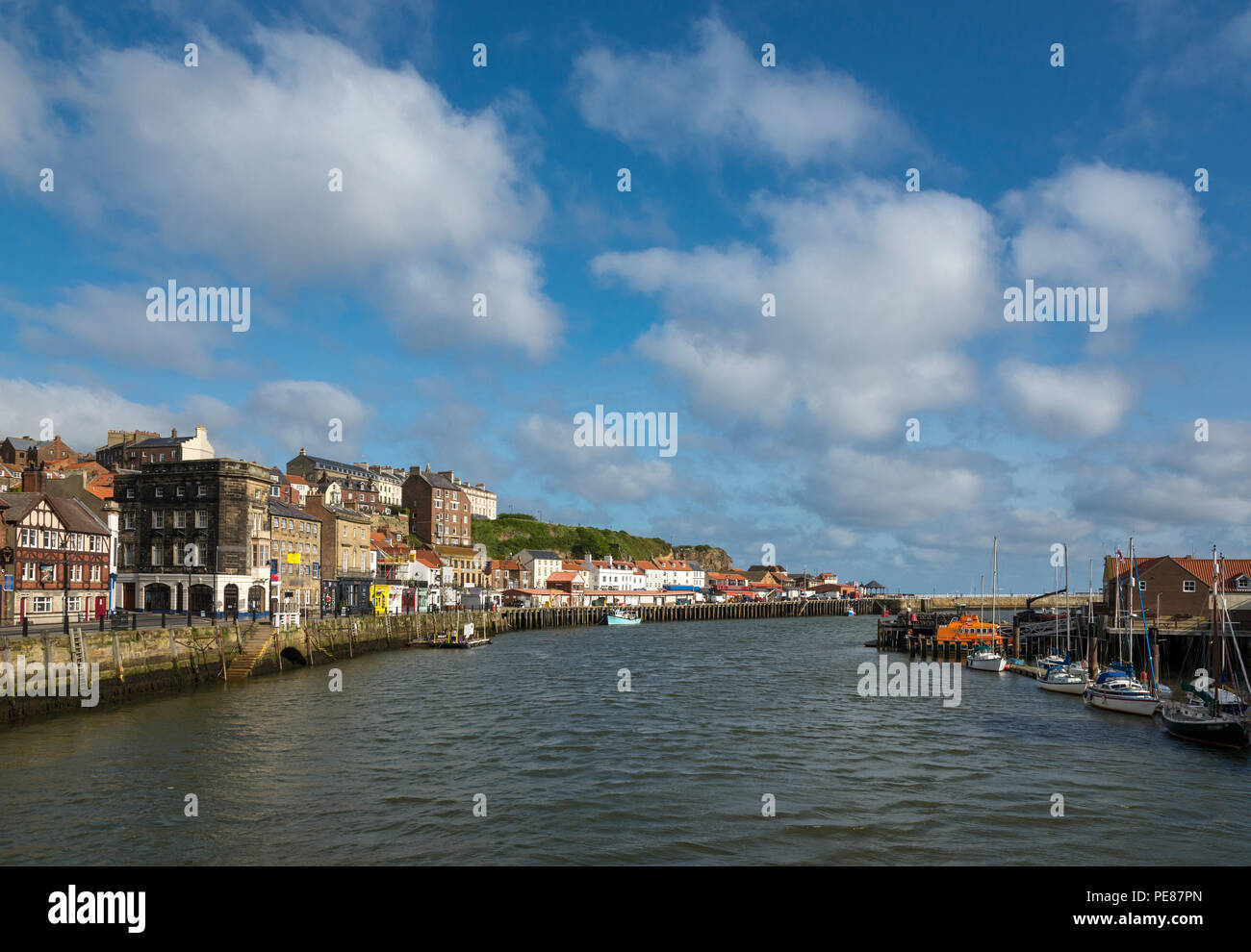 Whitby harbour on the coast of North Yorkshire, England Stock Photo - Alamy