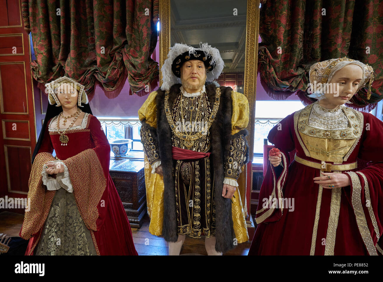 warwick castle waxworks Stock Photo - Alamy