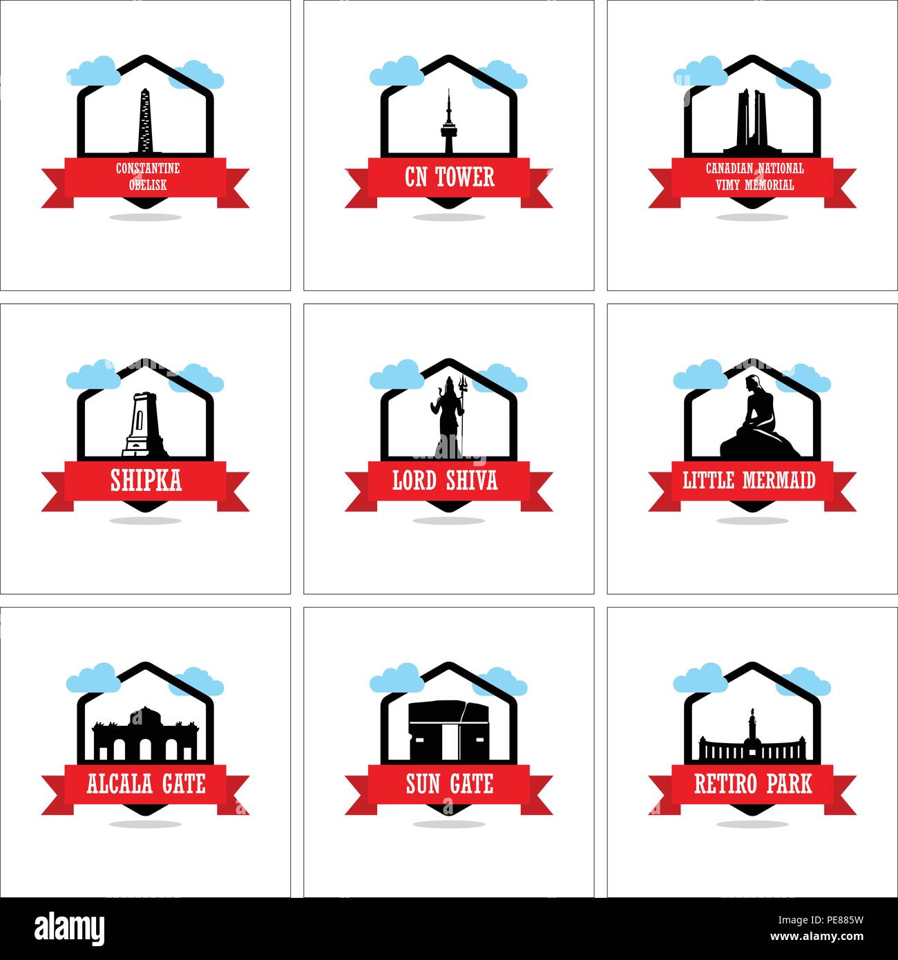 Worlds most famous Stock Vector Images - Alamy