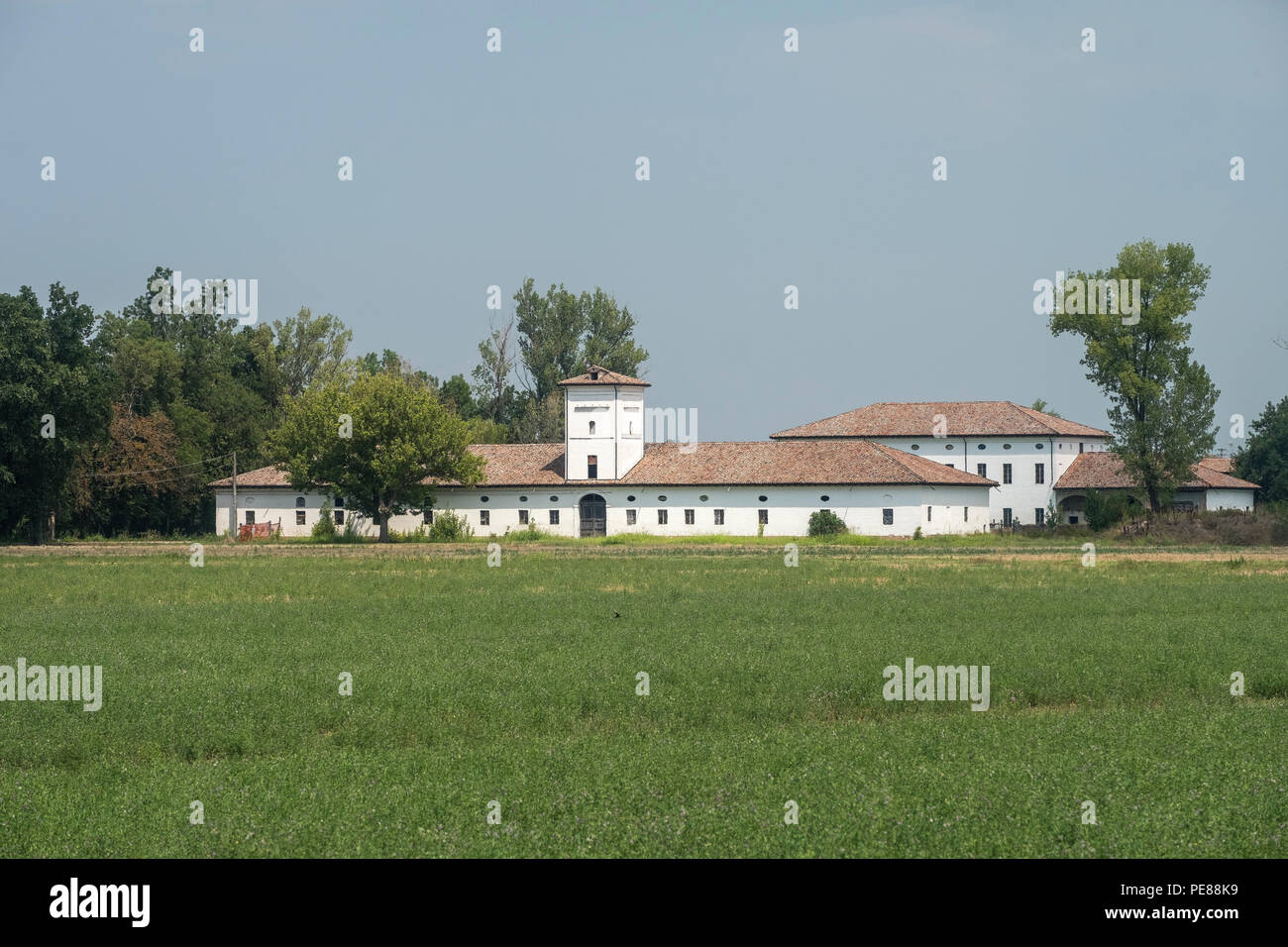 Rural landscape at summer near Busseto, Parma, Emilia Romagna, Italy ...