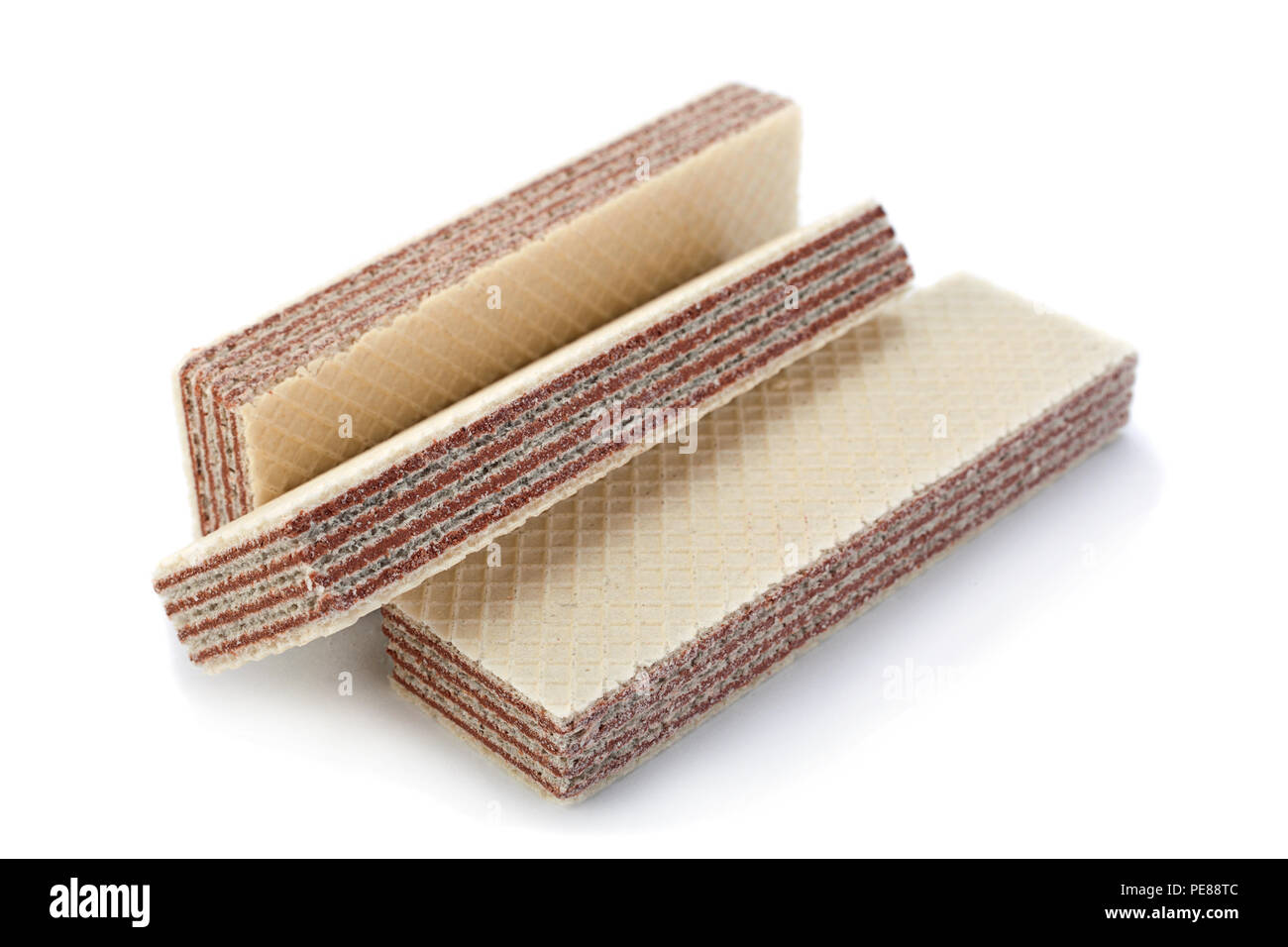 Wafers stick isolated on white background Stock Photo - Alamy