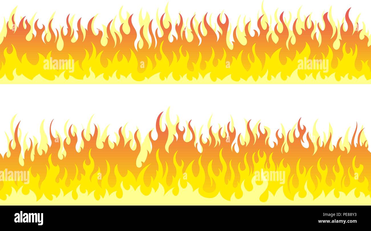 Fire flame frame borders Stock Vector Image & Art - Alamy
