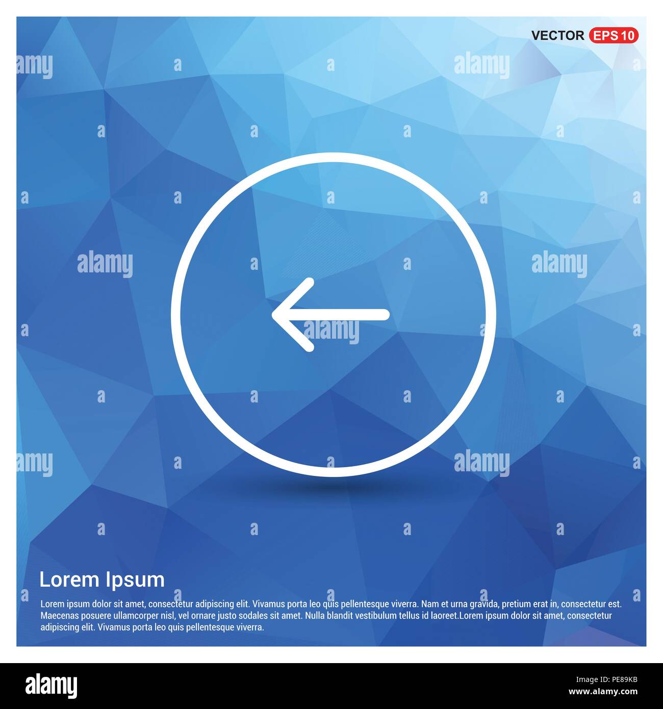 Back arrow icon - Free vector icon Stock Vector Image & Art - Alamy