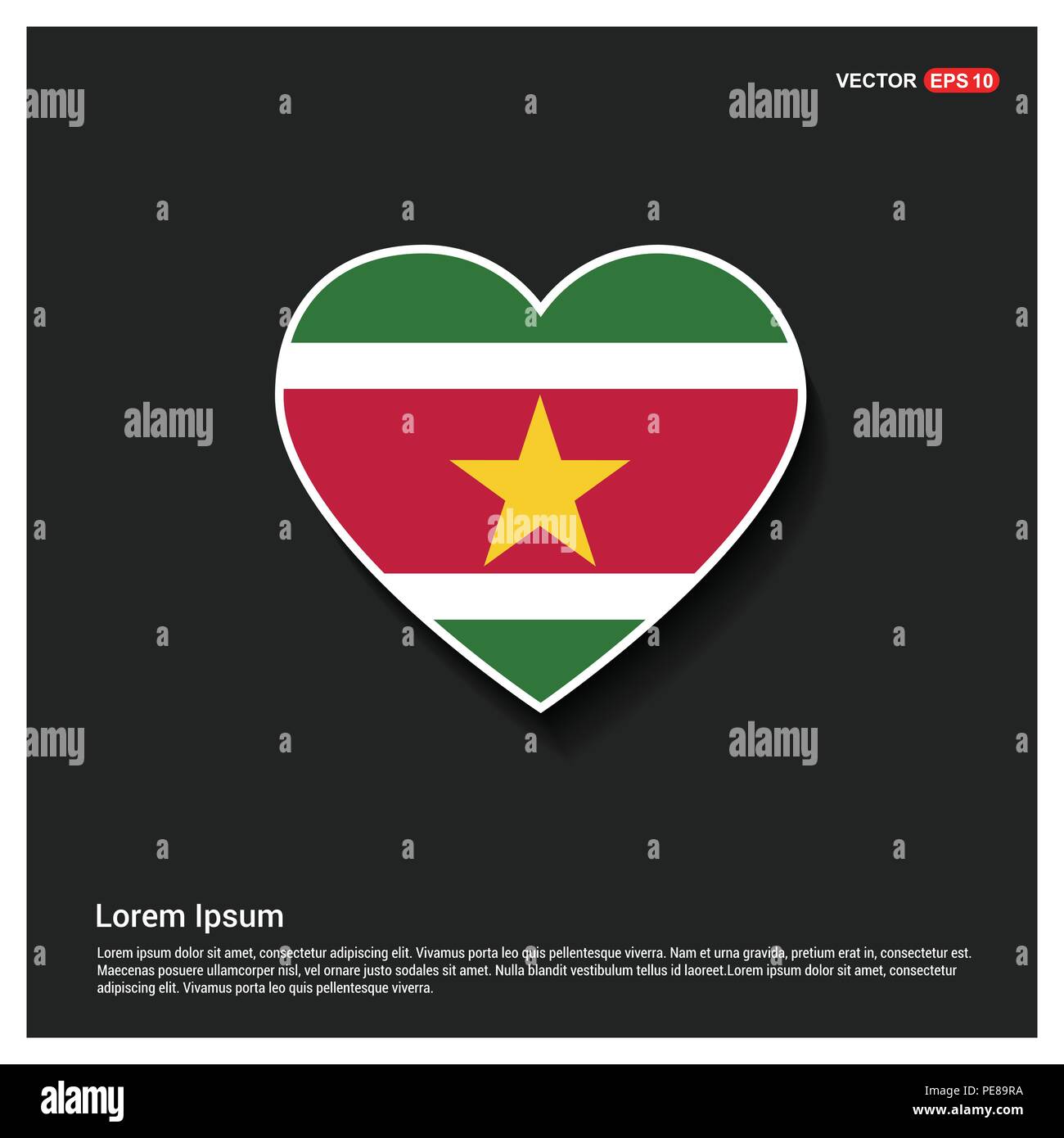 Suriname flag design vector Stock Vector Image & Art - Alamy