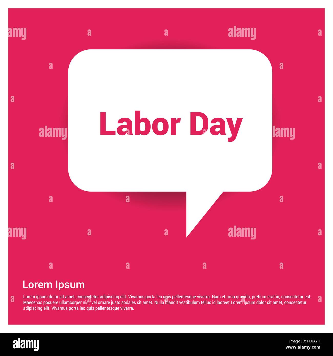 Labor day creative design with typography vector Stock Vector Image ...