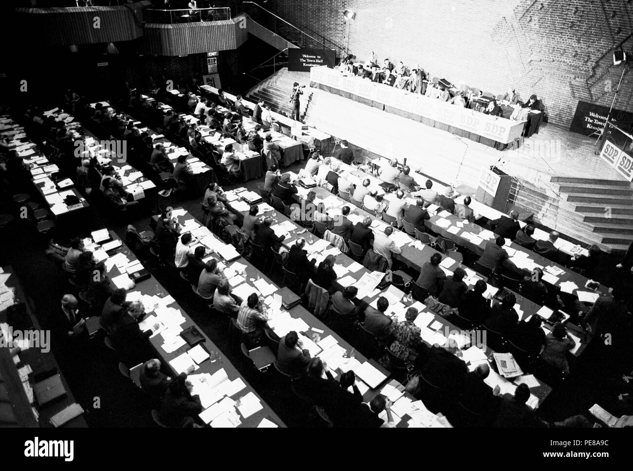 The massed ranks of the Social Democratic Party at the SDP ...