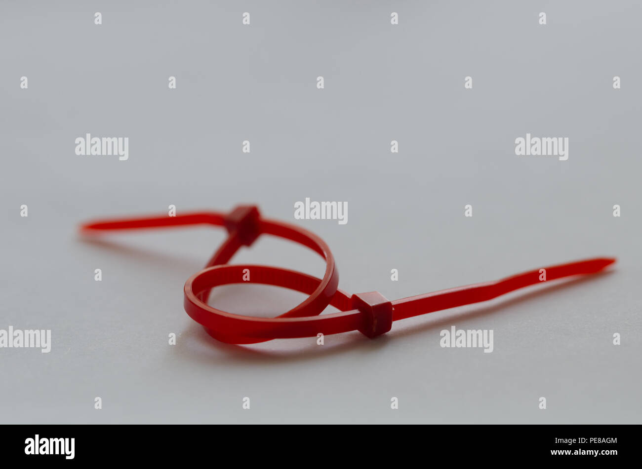 intertwined colorful object isolated on white, abstract unity concept ...