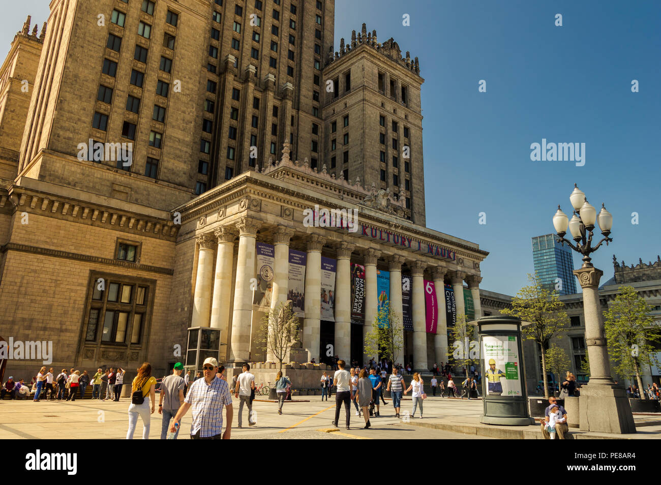 Palace of Culture and Science, the tallest building in Warsaw, Poland ...