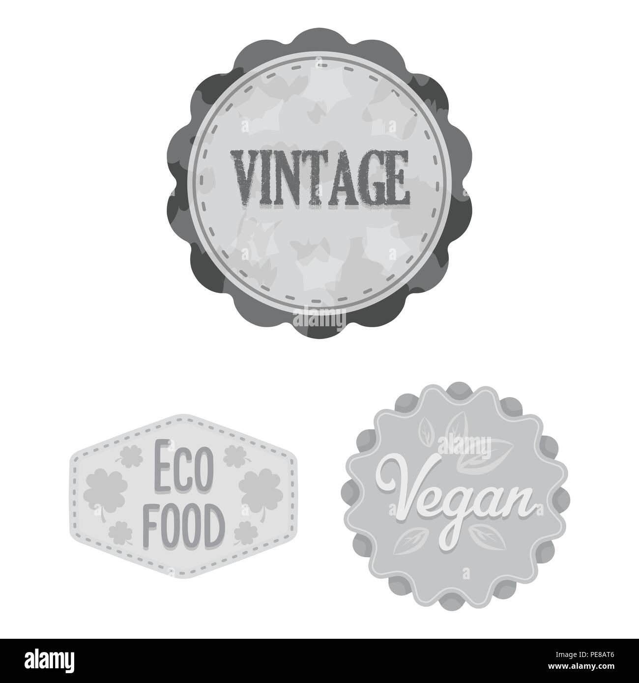 Different label monochrome icons in set collection for design. Index ...