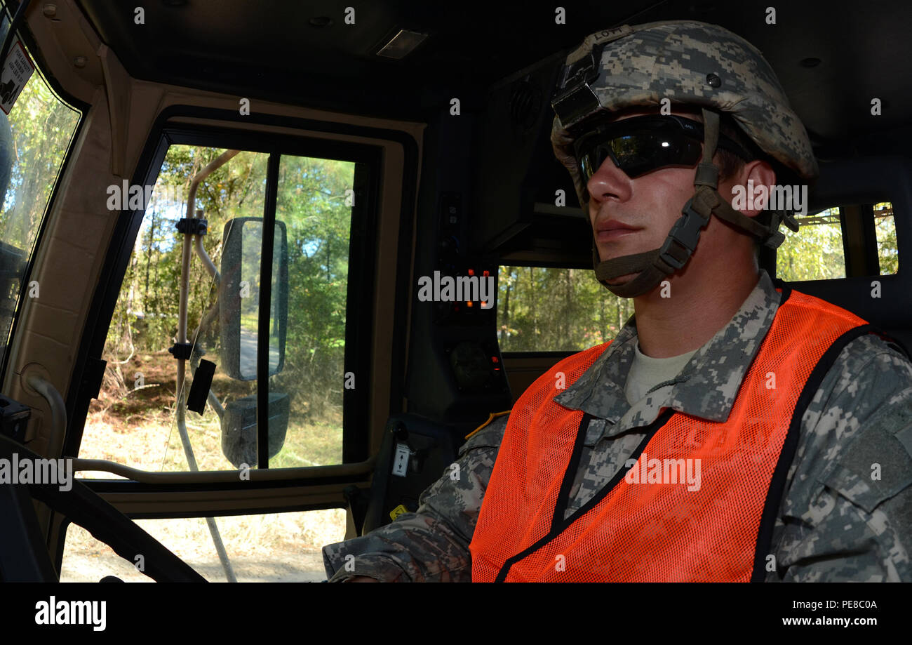 U.S. Army Sgt. Joshua Edwards, a horizontal construction engineer with ...