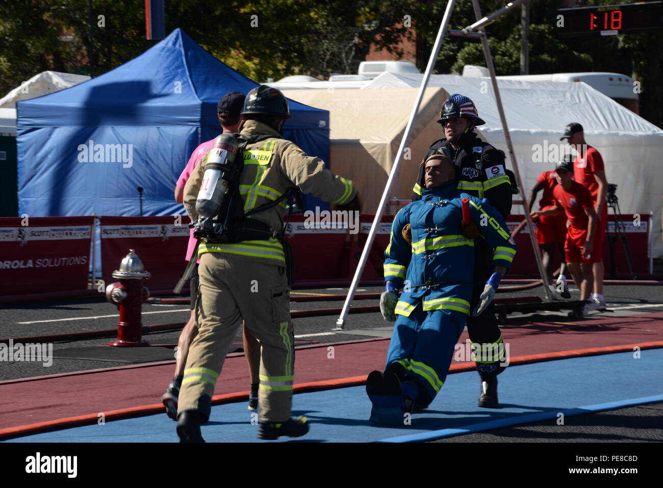 Fire fighter combat challenge hi-res stock photography and images - Alamy