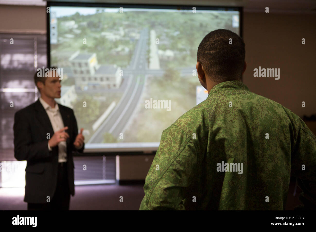 Brig. Gen. David Jones (right), the Chief of Defence of the Belize ...