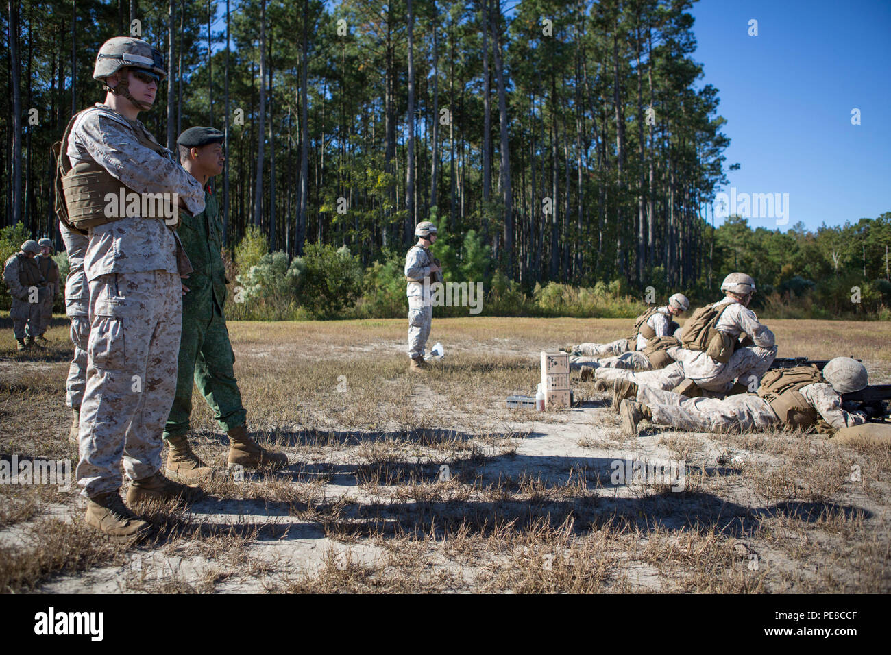 Brig. Gen. David Jones (right), the Chief of Defence of the Belize ...