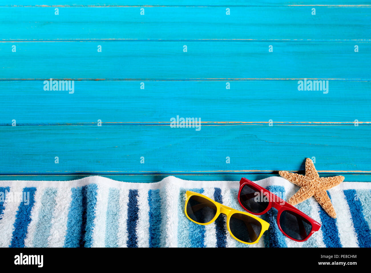 Summer beach background border Stock Photo - Alamy