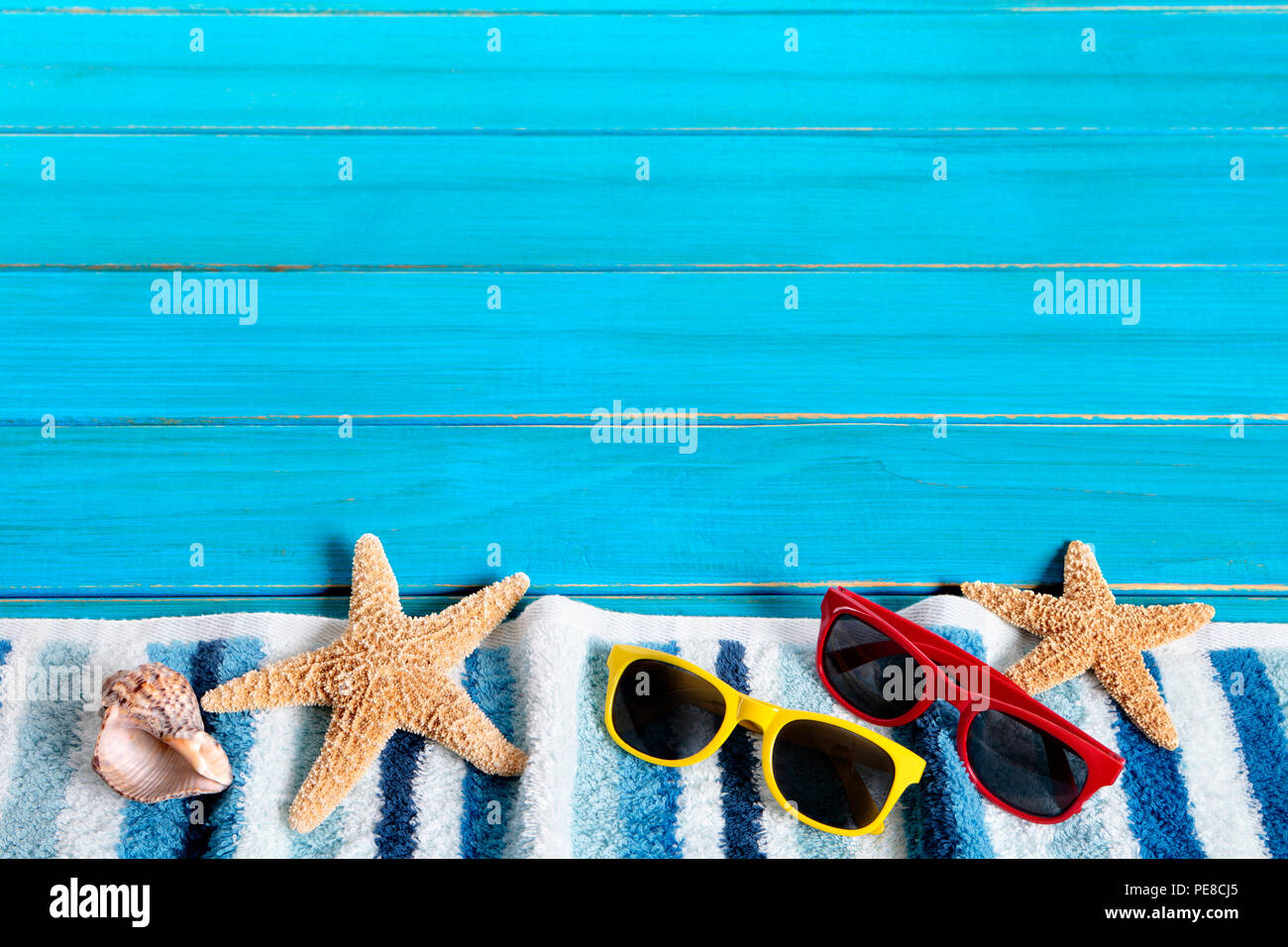 Summer beach background border Stock Photo - Alamy