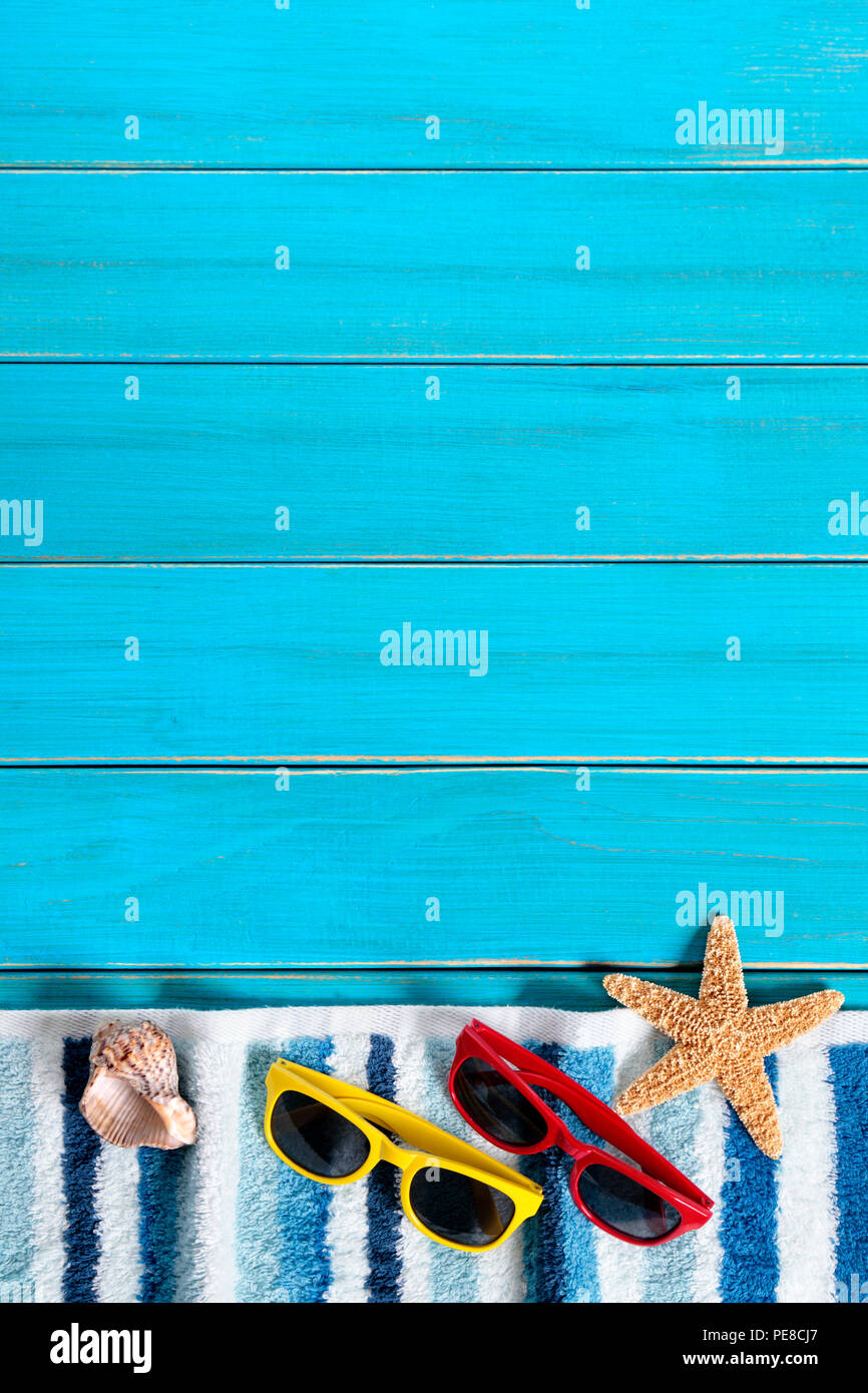 Summer beach background border Stock Photo - Alamy