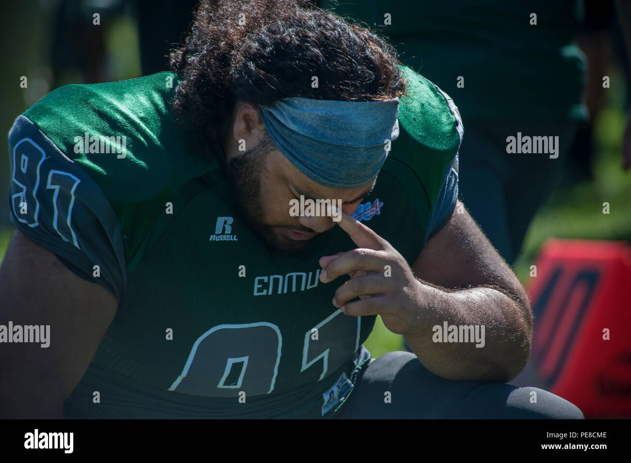 Eastern New Mexico University defensive lineman Harry Lehauli mentally ...