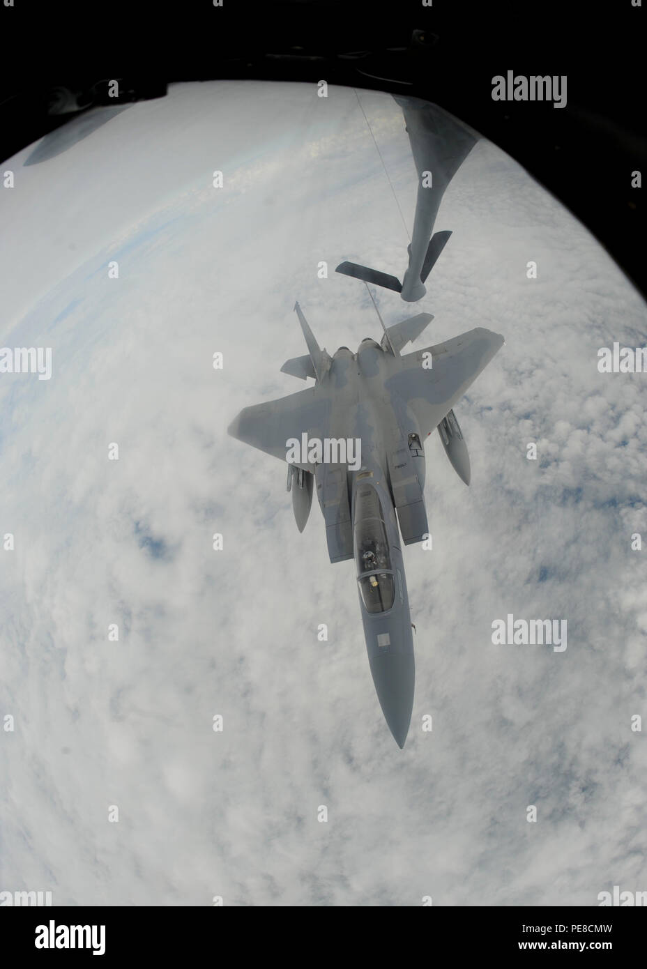 An F-15C Eagle assigned to the 144th Fighter Wing, Fresno Air National ...