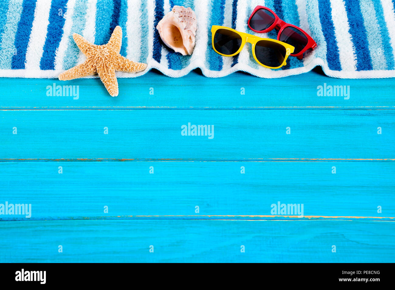 Summer beach background border Stock Photo - Alamy