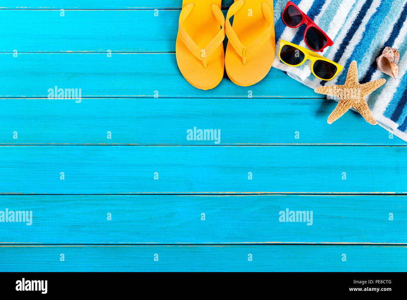 Summer beach background border Stock Photo - Alamy