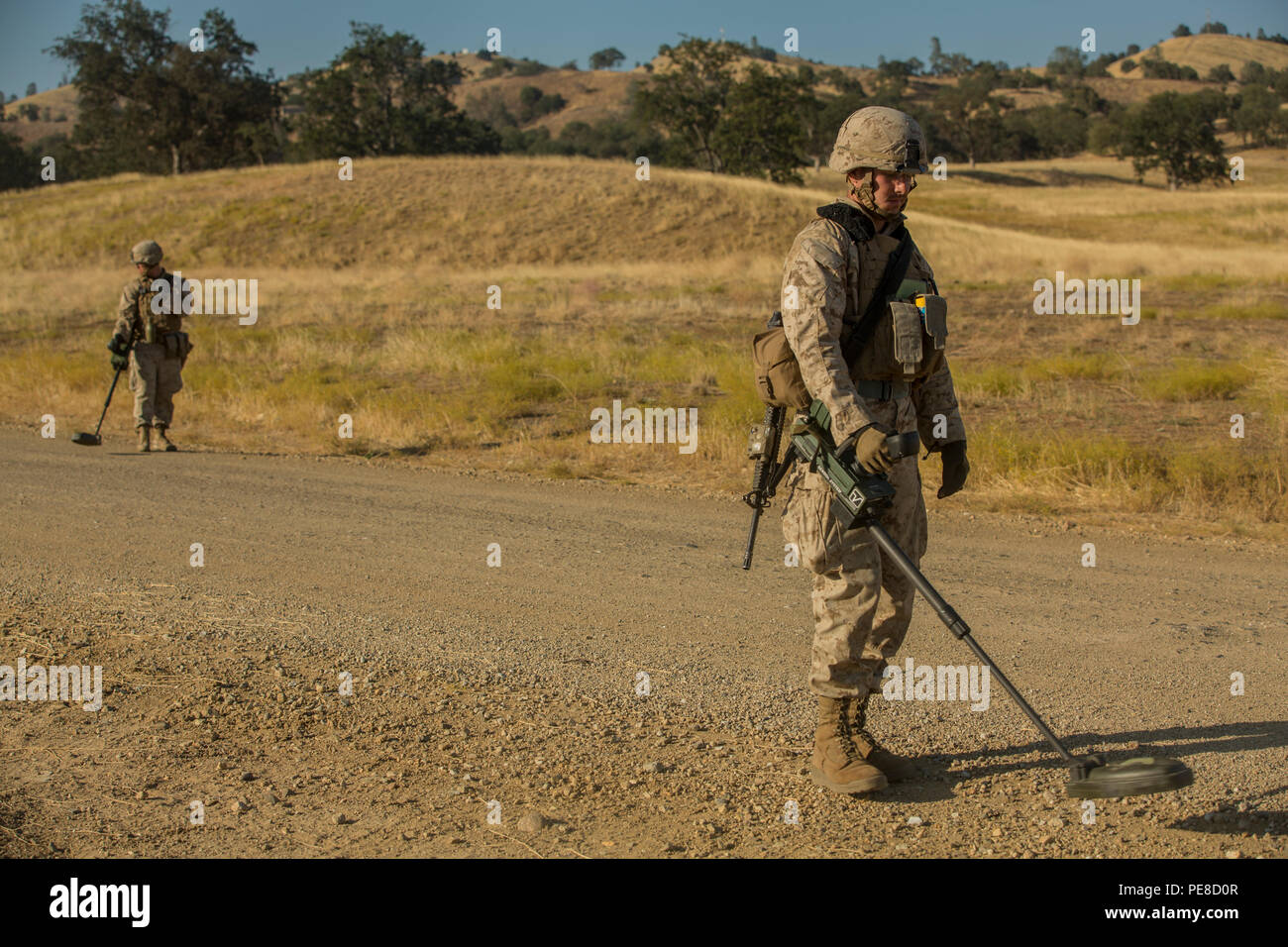 U.S. Marine Corps Cpl. Richard Finken, an engineer with Bravo Company ...