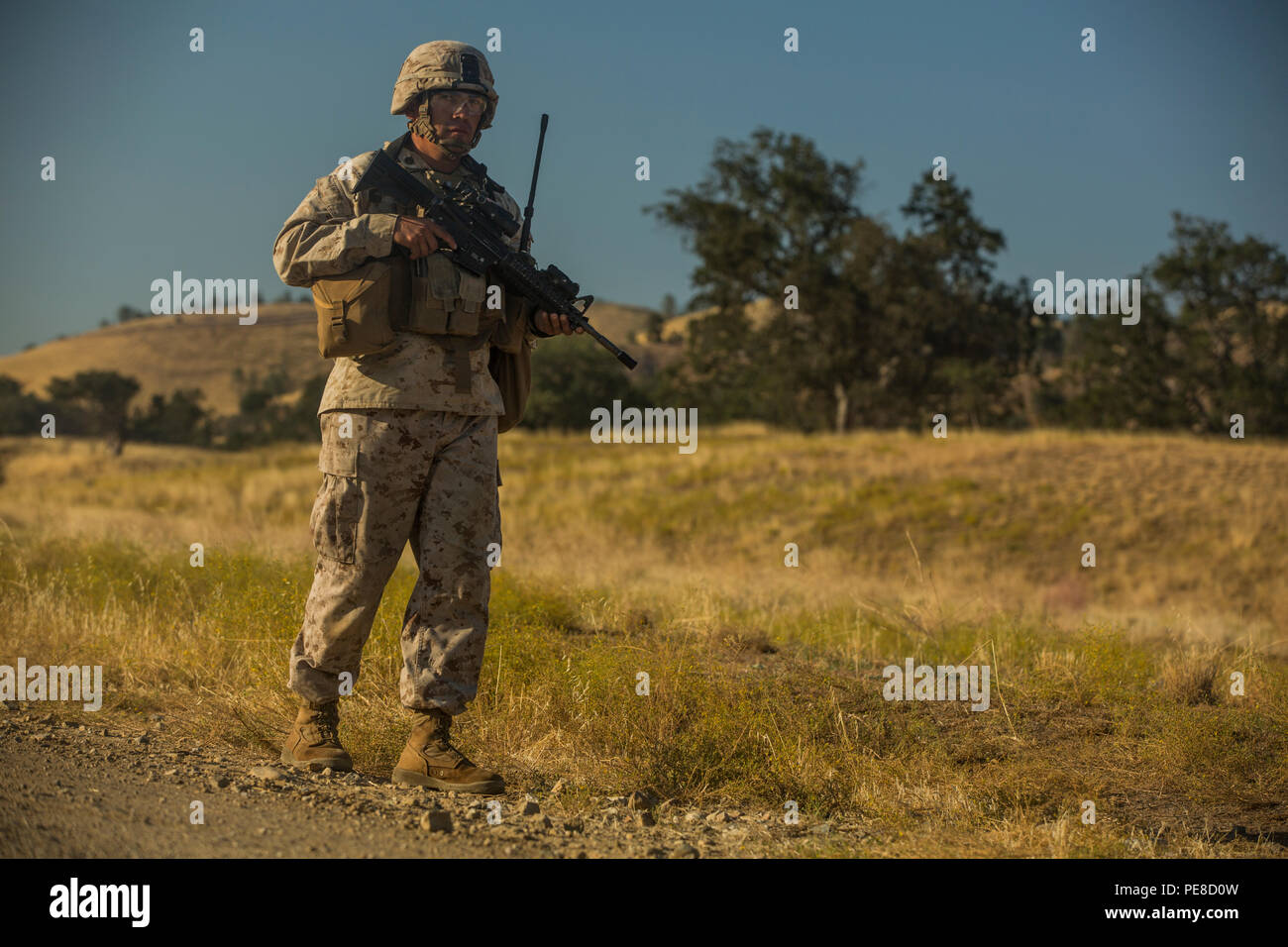 U.S. Marine Corps Staff Sgt. Michael Serritos, an engineer with Bravo ...