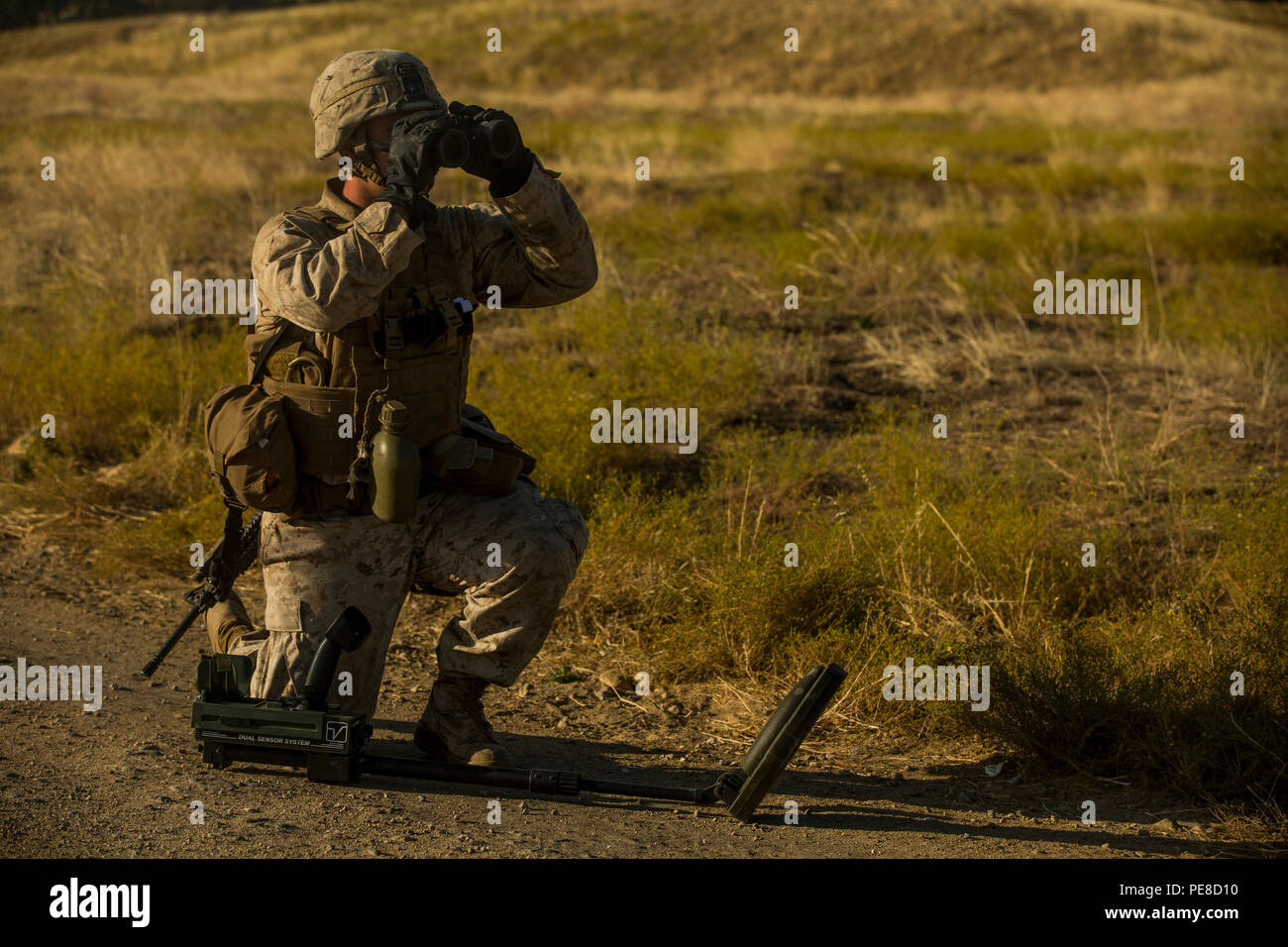 U.S. Marine Corps Lance Cpl. Scott Thiesing, an engineer with Bravo ...