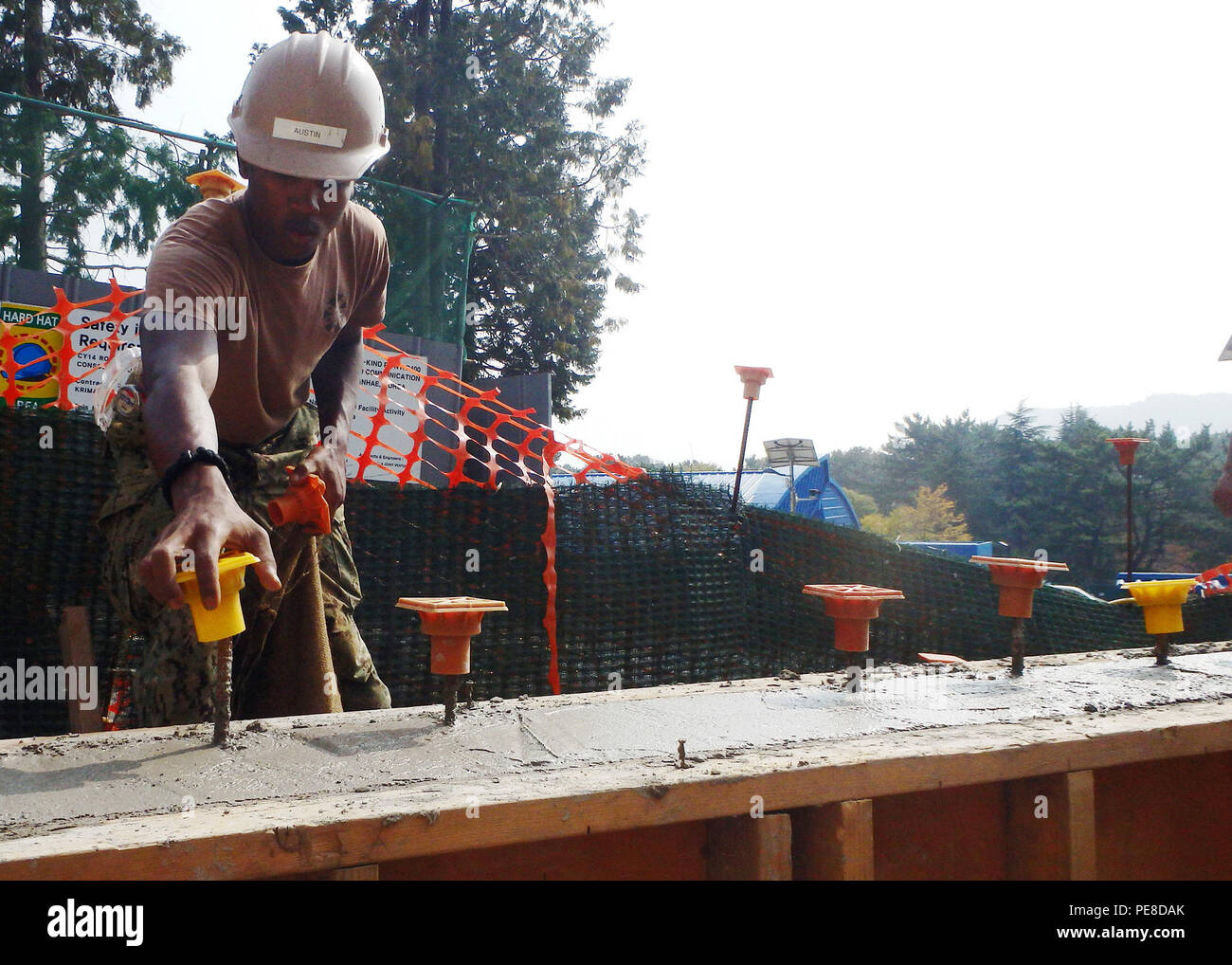 Reinforcement safety caps hi-res stock photography and images - Alamy