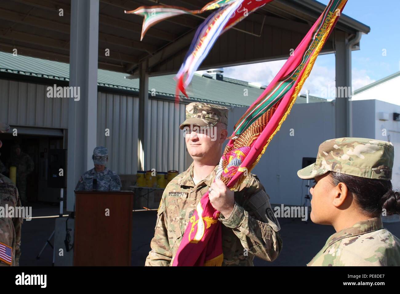 Command Sgt. Maj. Scott M. Weimer of the 242nd Ordnance Battalion (EOD ...