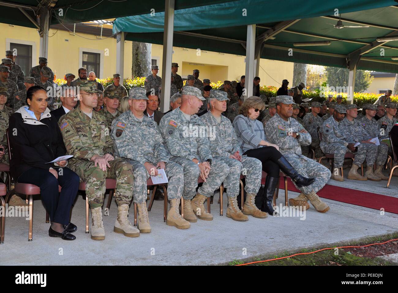 USARAF Soldiers during a patch ceremony at Caserma Ederle, Vicenza ...