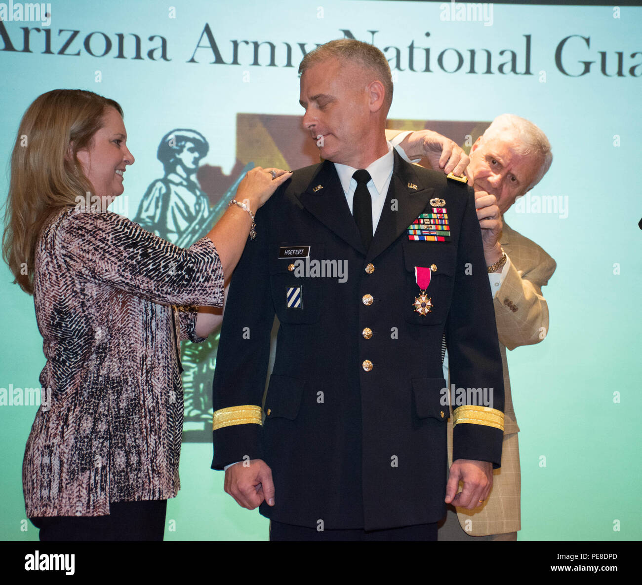 Brig. Gen. John Hoefert, land component commander for the Arizona Army ...