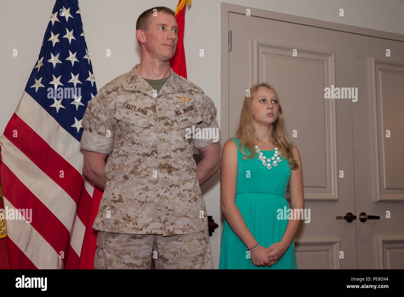 U.S. Marine Corps Lt. Col. Robert A. Freeland, commanding officer ...