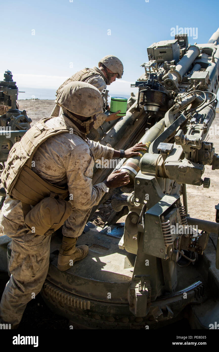 U.S. Marine Corps Corporal Travis Capps with Battery “B”, 2nd Battalion ...