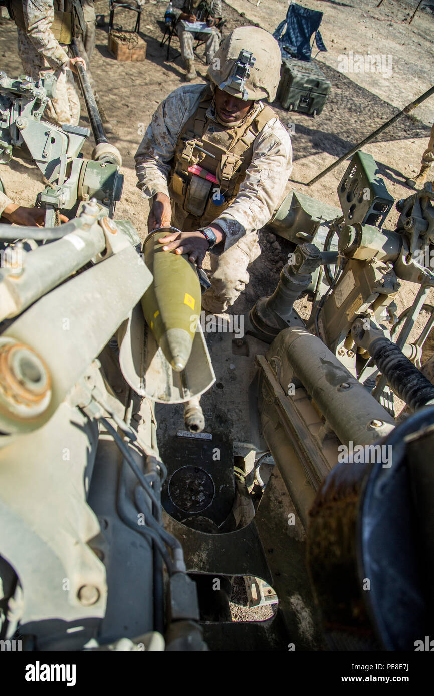 U.S. Marine Corps Corporal Travis Capps with Battery “B”, 2nd Battalion ...
