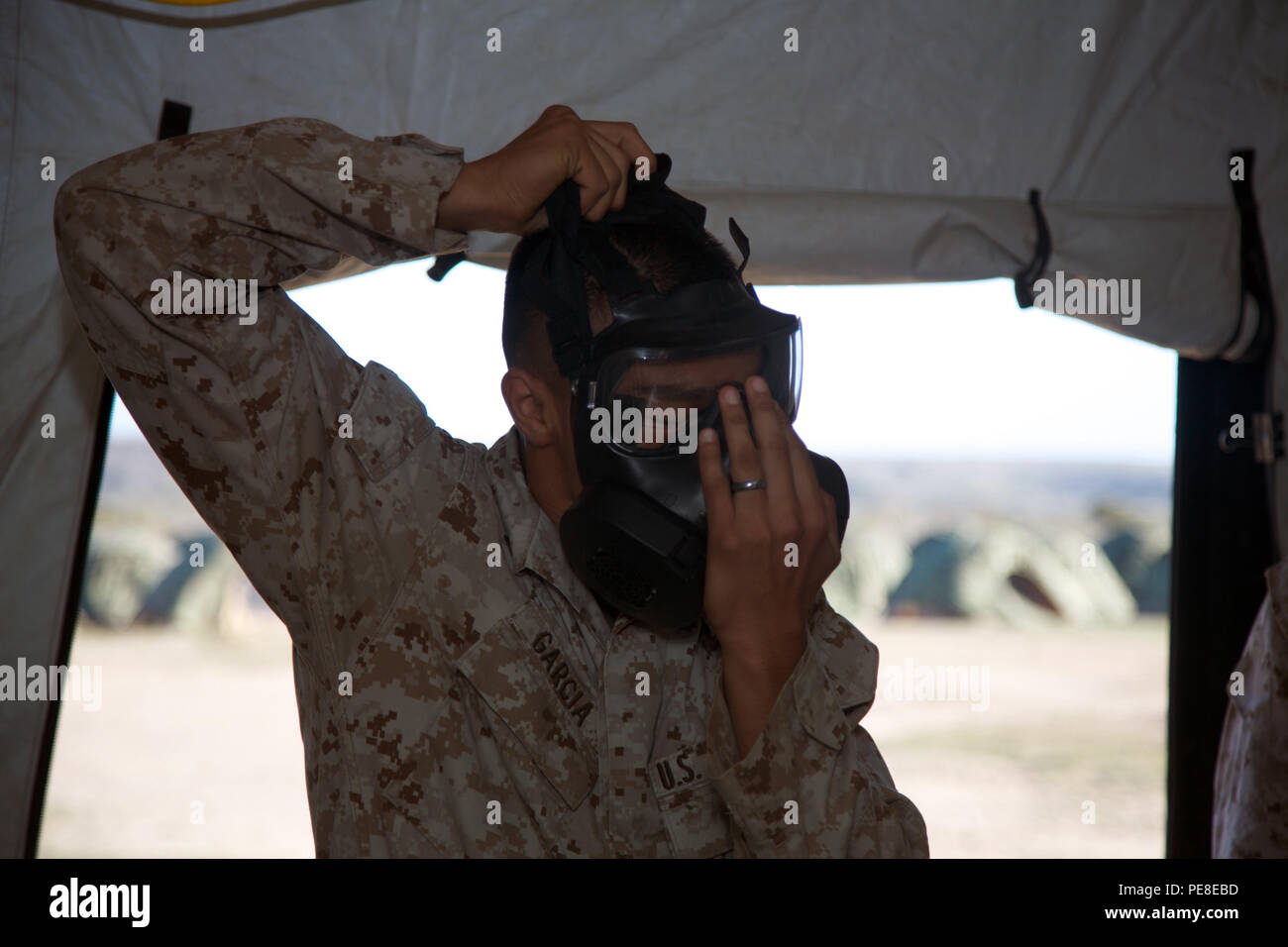 Lance Cpl. Angel Garcia, a cyber network operator with 11th Marine ...