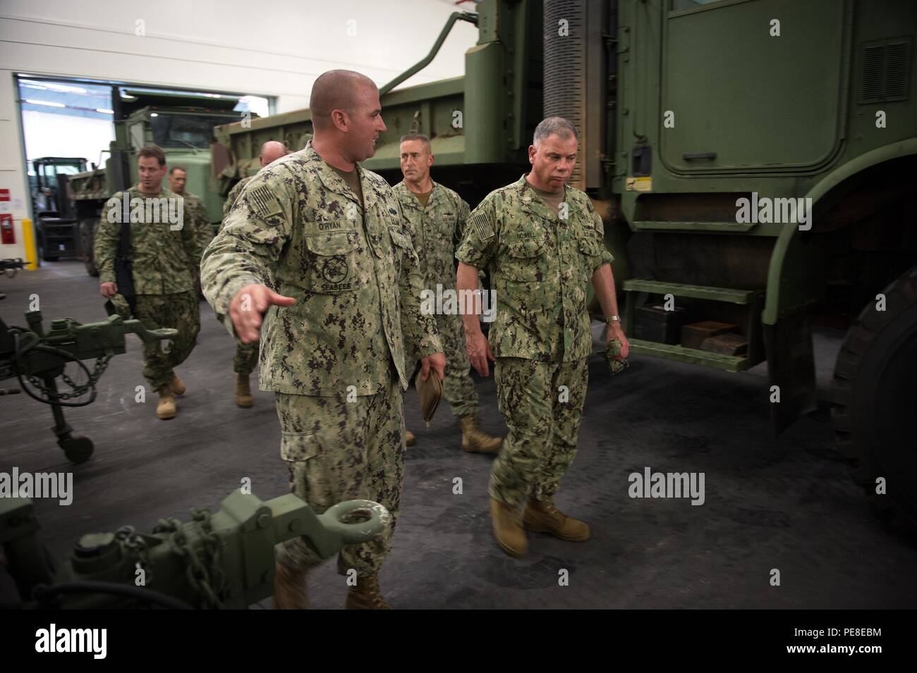 Construction Mechanic 1st Class Garrett O’Ryan, assigned to Naval ...