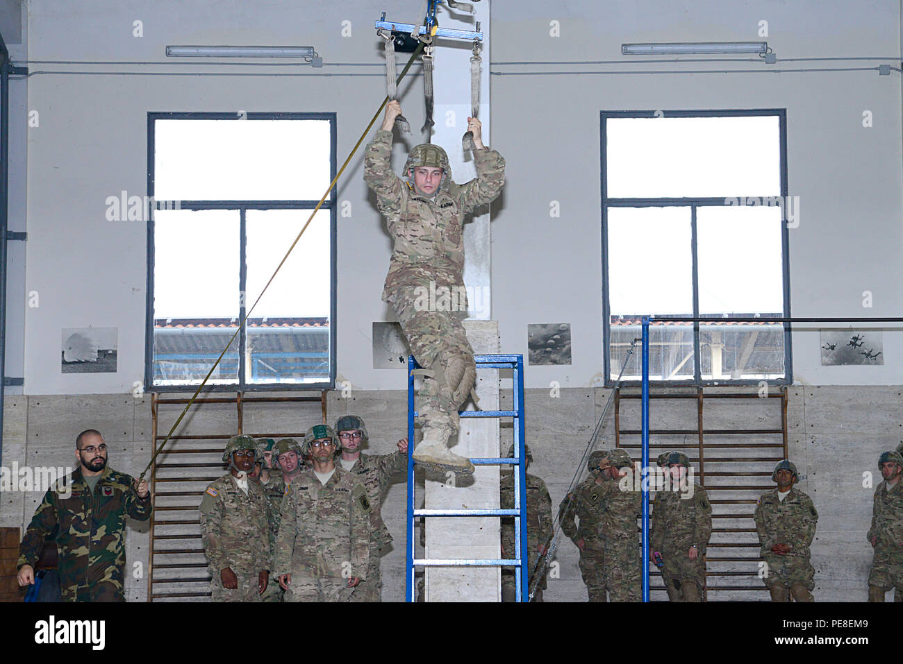 U.S. Army soldiers from B/2-503rd, 173rd Airborne Brigade, are ...